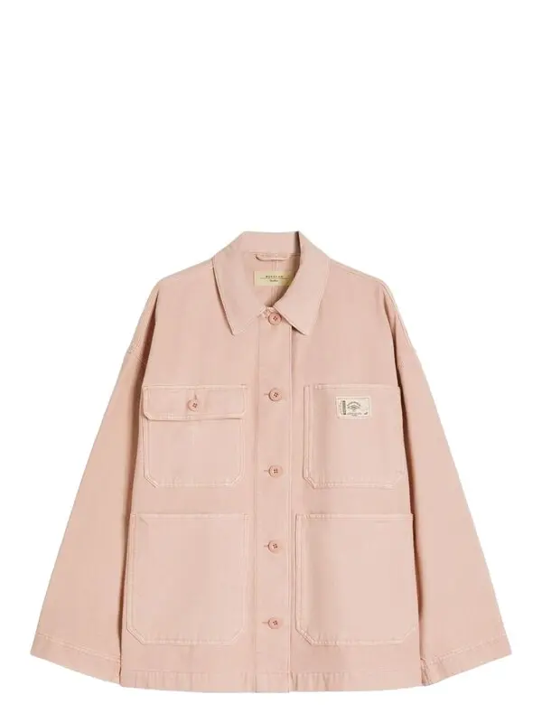 Max Mara Cotton Canvas Workwear Jacket - Pink