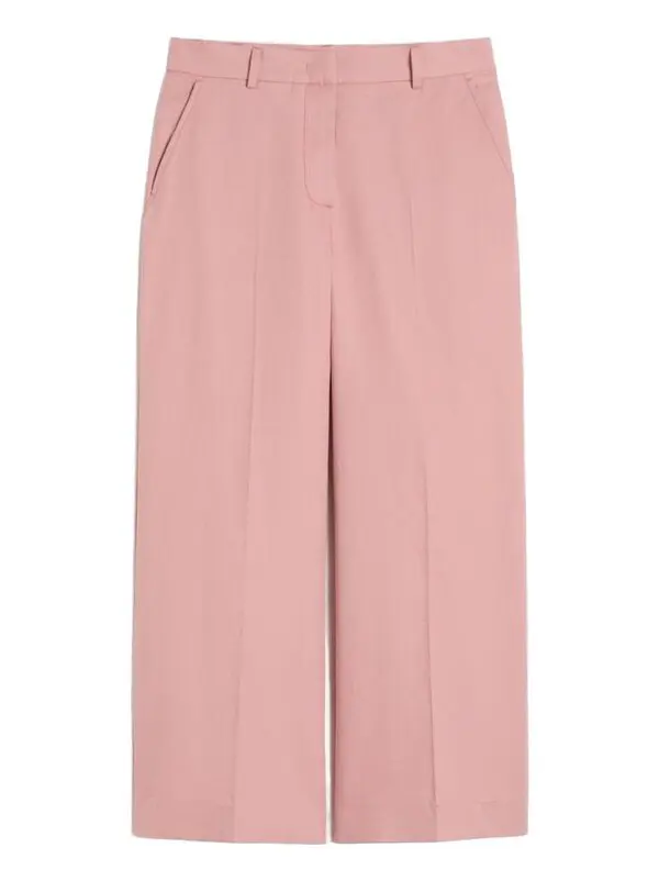 Max Mara Cotton And Linen Canvas Trousers - Antique Rose