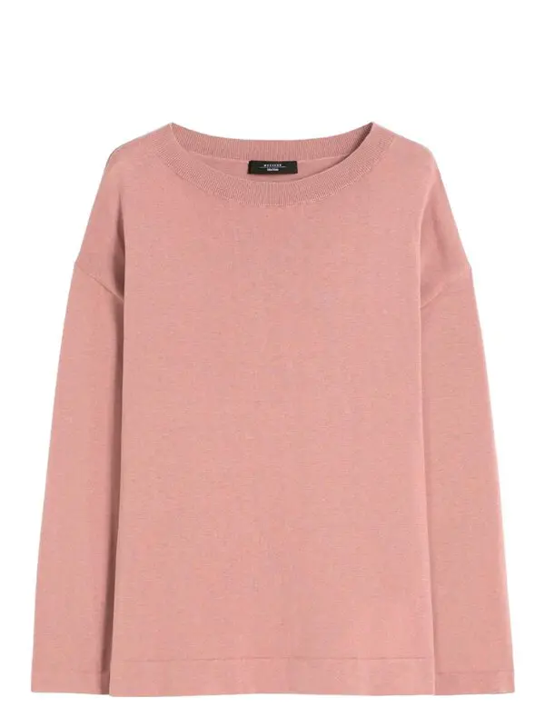 Max Mara Silk And Cotton Yarn Sweater - Pink