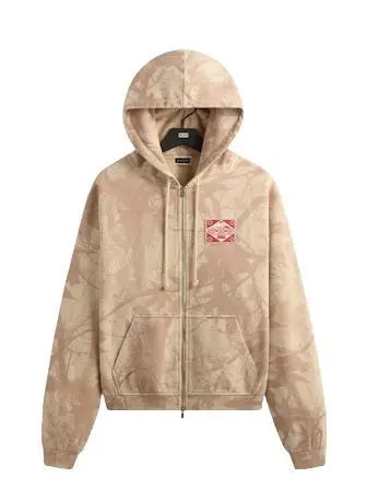 Kith X Columbia Camo Vintage Braxton Zip Up Hoodie - Veil