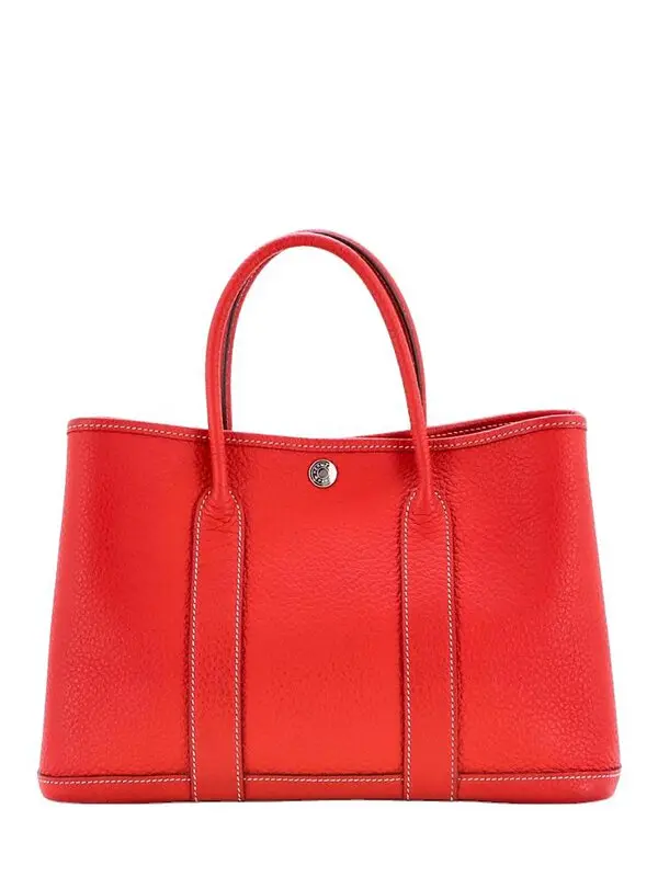 HERMES 30 Garden Party Tote - Red