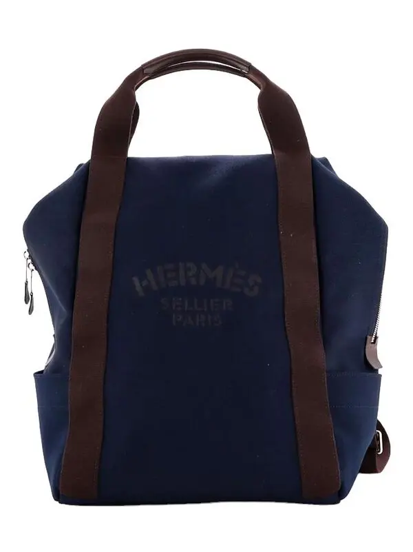 HERMES Sac De Pansage Groom Backpack - Blue