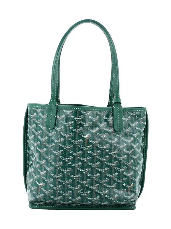 GOYARD Anjou Reversible Tote Coated Canvas - Green
