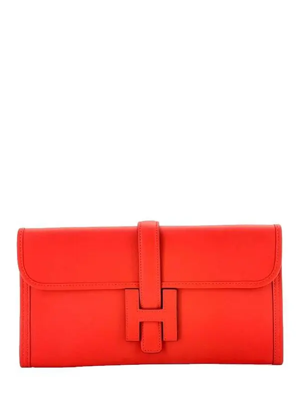 HERMES 29 Jige Elan Clutch Swift - Orange