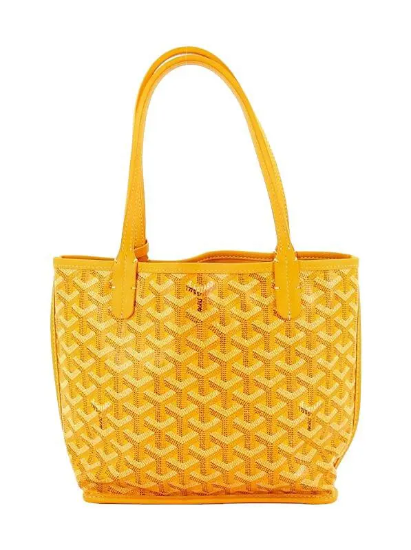 GOYARD Anjou Reversible Tote Coated Canvas - Yellow