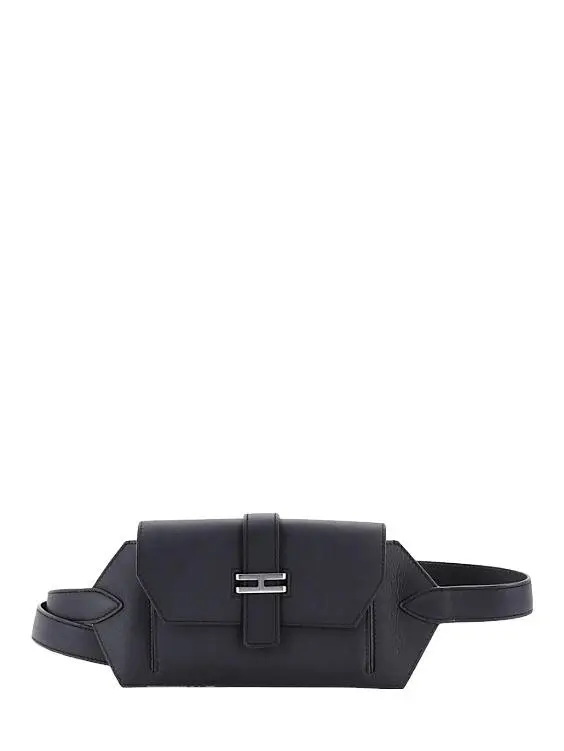 HERMES Elan Pocket 24 Belt Bag Swift - Black