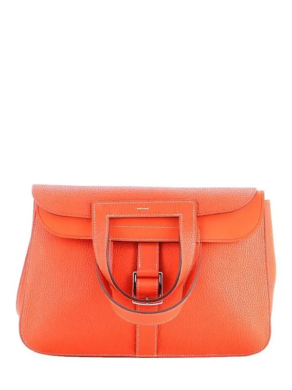 HERMES 31 Halzan Bag Clemence - Orange