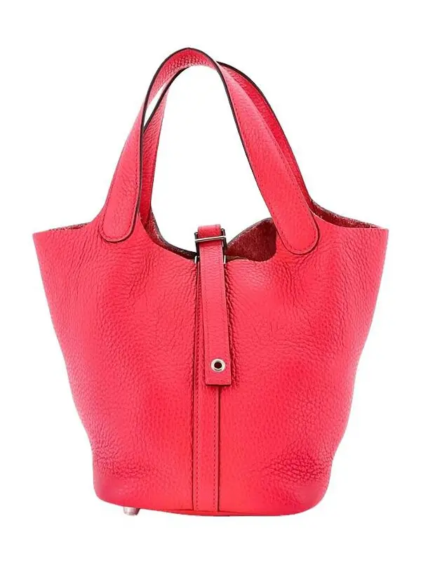 HERMES Pm Picotin Lock Bag Clemence - Pink