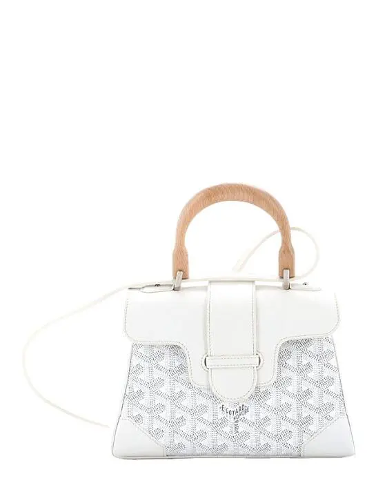 GOYARD Saigon Top Handle Bag - White