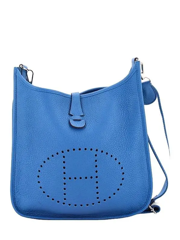HERMES Pm Evelyne Bag Gen Iii Clemence - Blue