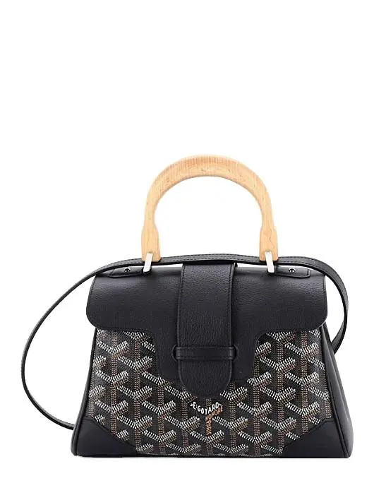 Goyard Saigon Top Handle Bag - Brown/ Black
