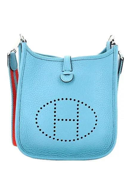 HERMES Tpm Evelyne Bag Gen Iii Clemence - Blue