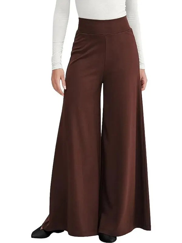 MARCELLA Georgia Wide Leg Trousers - Espresso