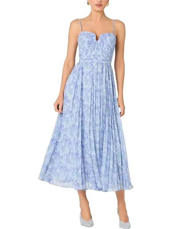 Astr The Label Floral Bayley Dress - Blue Floral