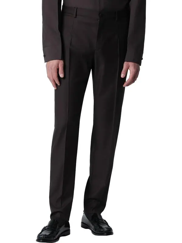 Dolce & Gabbana Wool Trousers - Brown