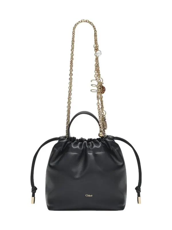 Chloé Mini Shoulder Bag With Chain - Black