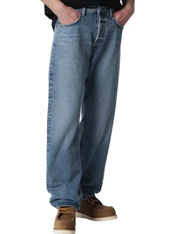 AGOLDE Blue Friction Wide-leg Jeans - Light Blue