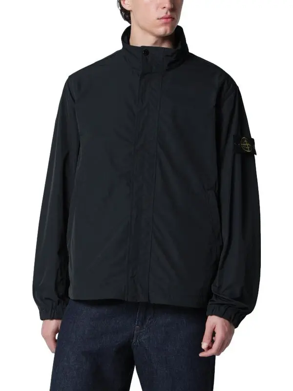 Stone Island Zip-up Jacket - Black