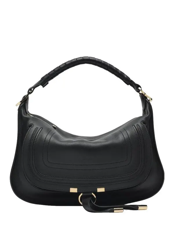 Chloé Small Marcie Leather Bag - Black