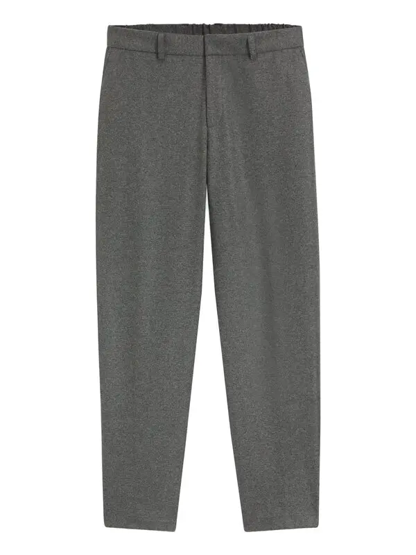 BOSS Formal Trousers In Performance Flannel - Grey