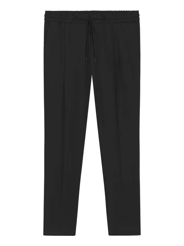 Hugo Slim-fit Wool Blend Trousers - Black