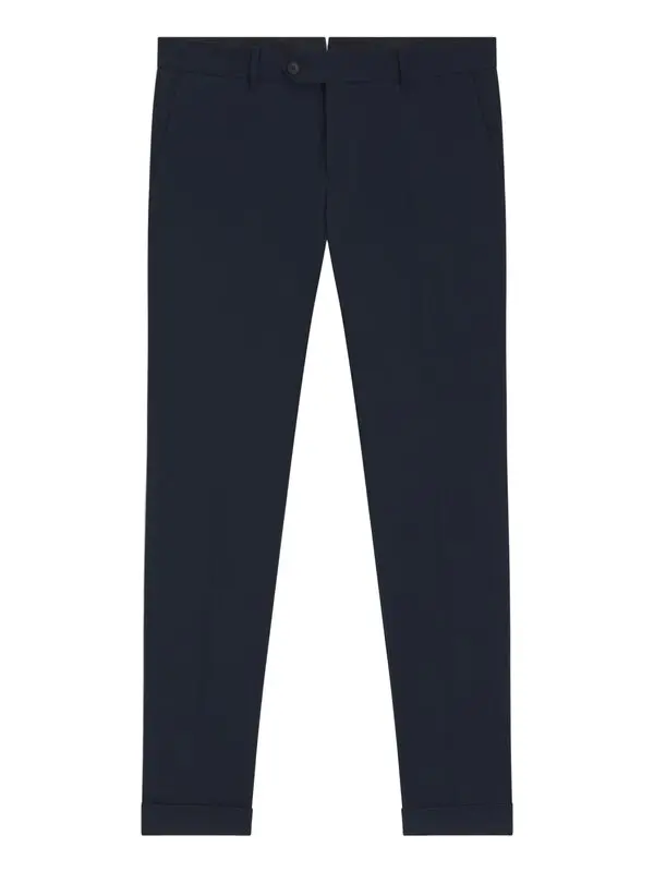 BOSS Slim-fit Stretch Cotton Trousers - Dark Blue
