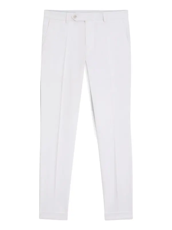 BOSS Slim-fit Trousers In Stretch Cotton - White