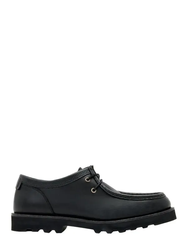 ALLSAINTS Skiff Apron Leather Shoes - Black