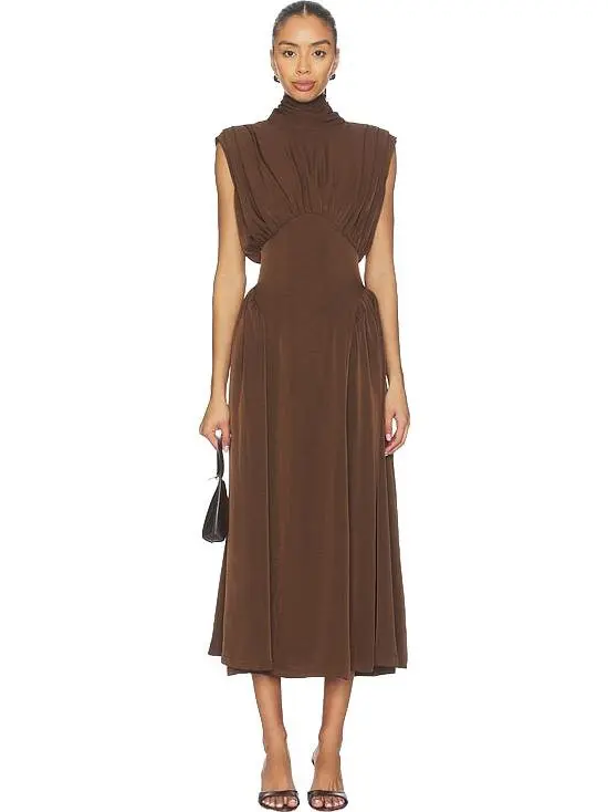 THE BEKK Eliana Dress - Dark Brown