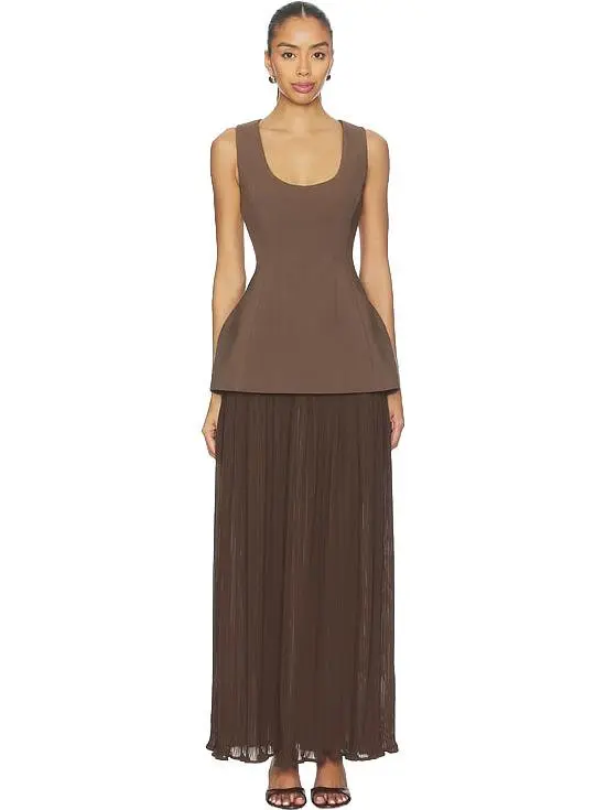 THE BEKK Delilah Dress - Dark Brown