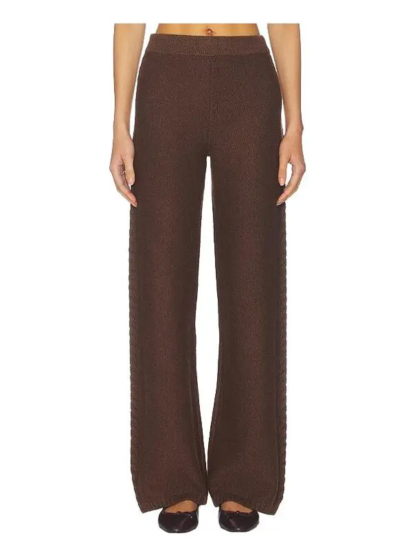 Tularosa Marcella Rib Pant - Chocolate Brown