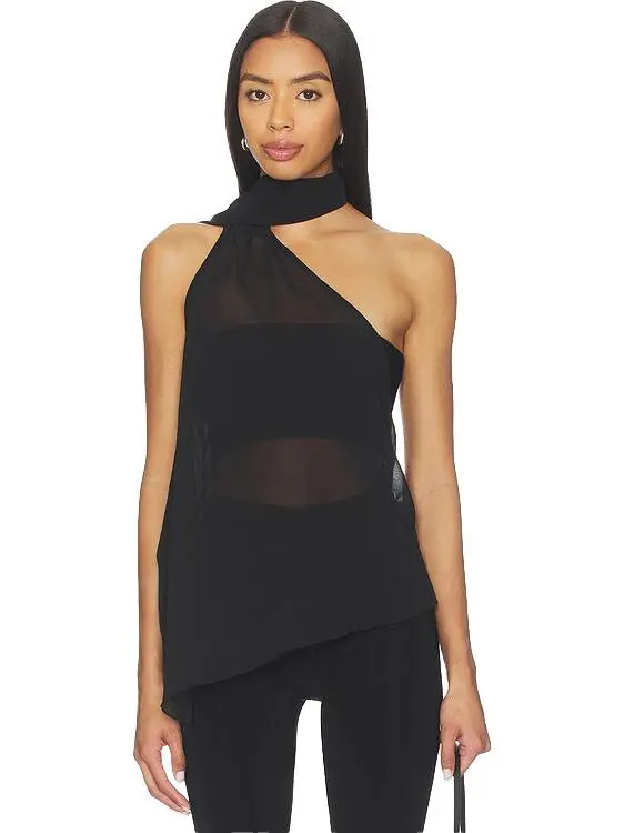 Superdown Gabriette Choker Top - Black