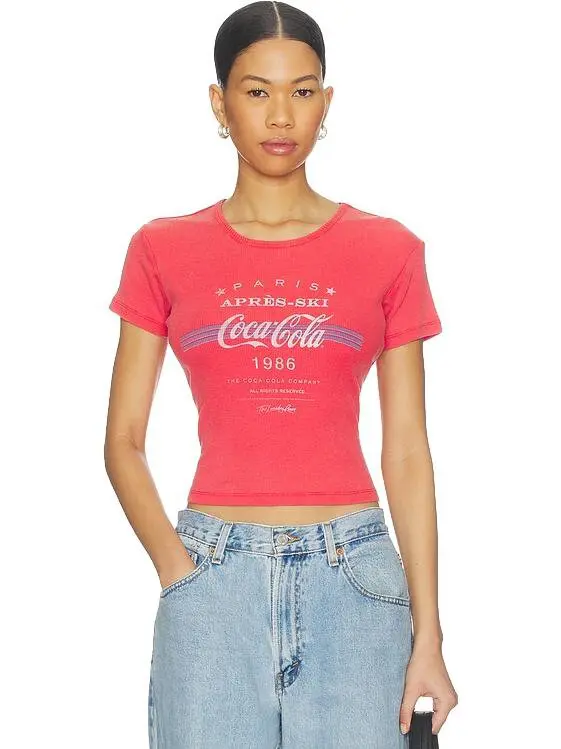 THE LAUNDRY ROOM Apres Ski Coca Cola Baby Tee - Vintage Red