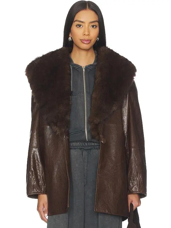 DUCIE Nova Coat - Pecan Brown