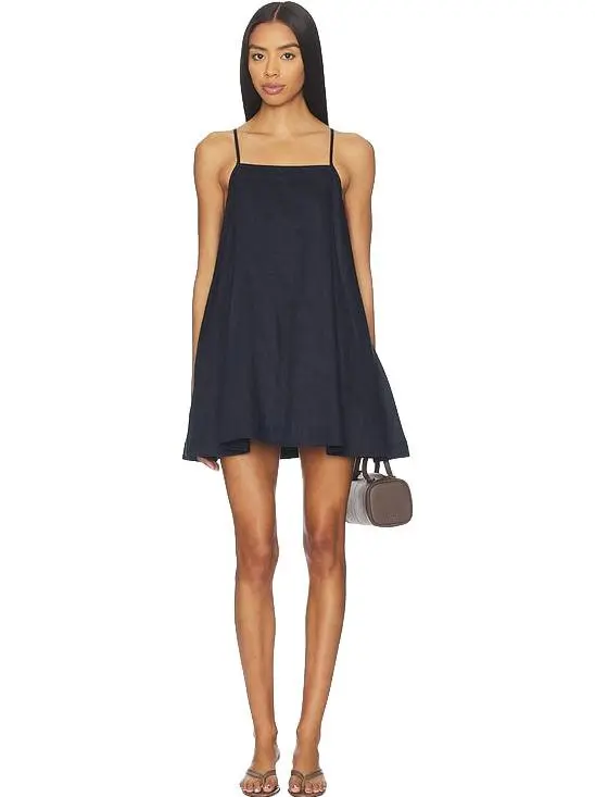 Bondi Born Leiden Flared Mini Dress - Navy