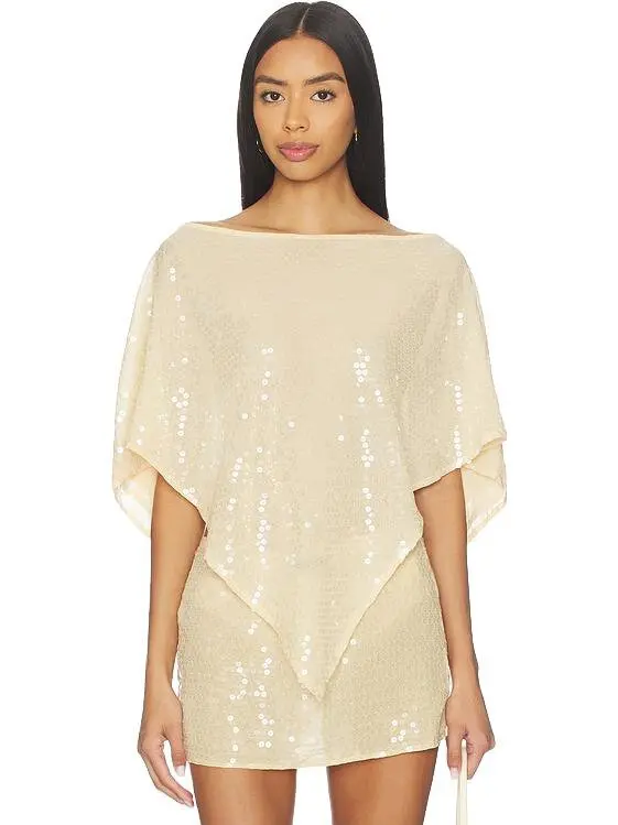 BUCI Sequin Embellished Poncho - Desert Sequin