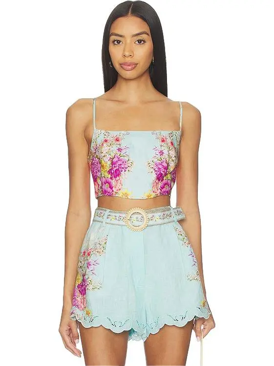 Camilla Corset Crop Top - Bazaar Blooms