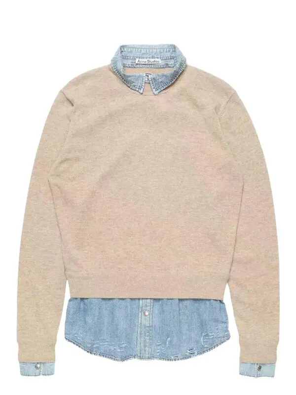 Acne Studios Layered V-neck Sweater - Neutrals