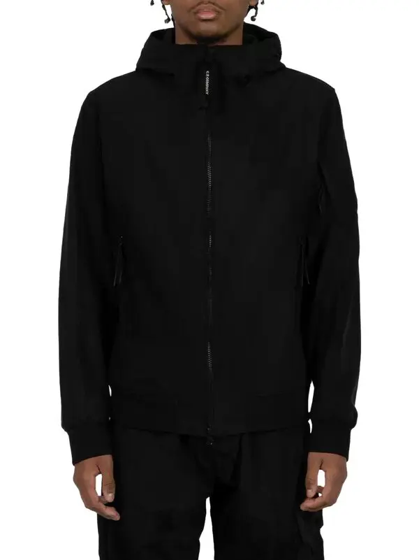 C.P. COMPANY Hooded Zip Jacket - Black