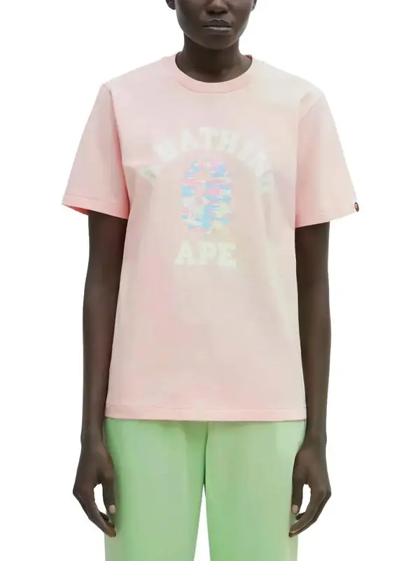 A BATHING APE Logo-print T-shirt - Pink