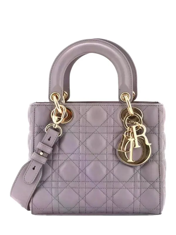 Dior My Abcdior Lady Bag Cannage Quilt Lambskin - Grey