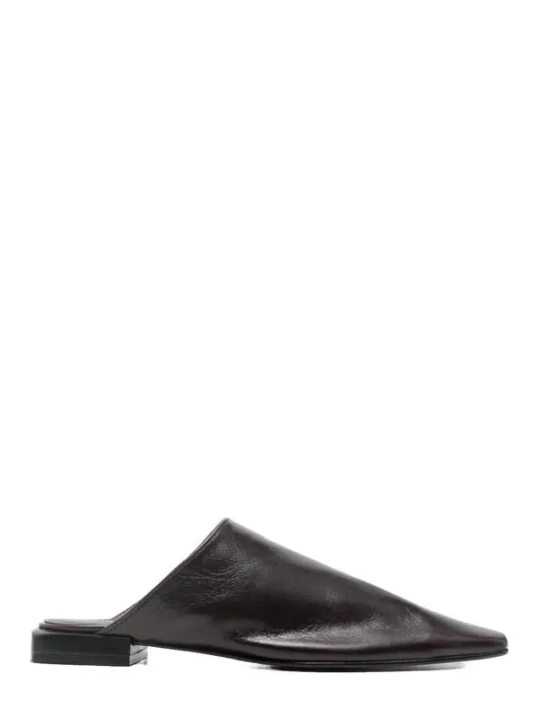ALOHAS Noe Rift Pointed Mules - Brown