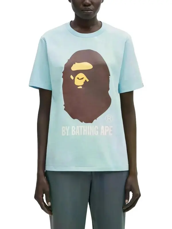 A BATHING APE Logo-print T-shirt - Blue