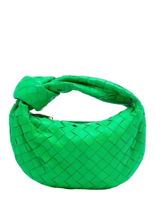 Bottega Veneta Mini Nappa Intrecciato Jodie Hobo Bag - Green