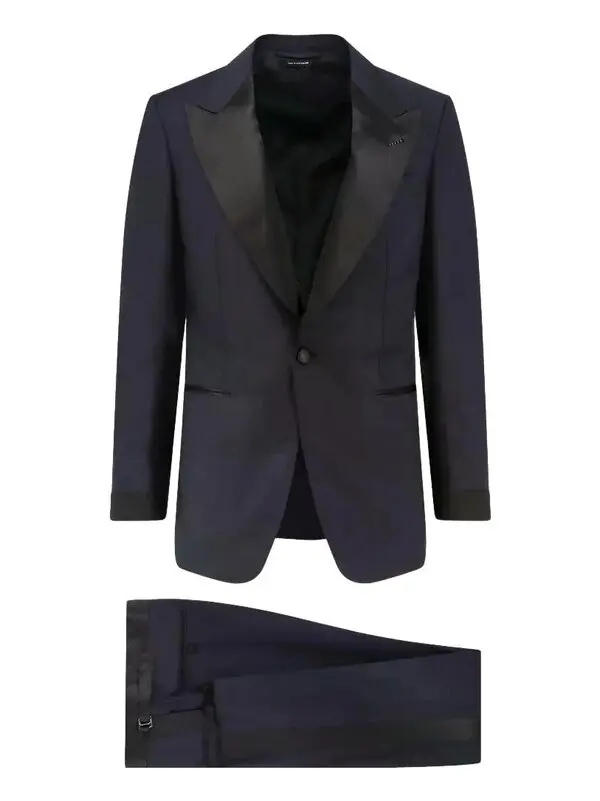 TOM FORD Shelton Wool Suit - Blue