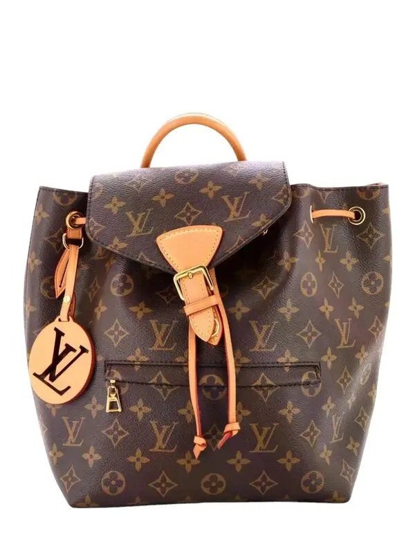 LOUIS VUITTON Montsouris Nm Monogram Canvas Pm Backpack - Brown