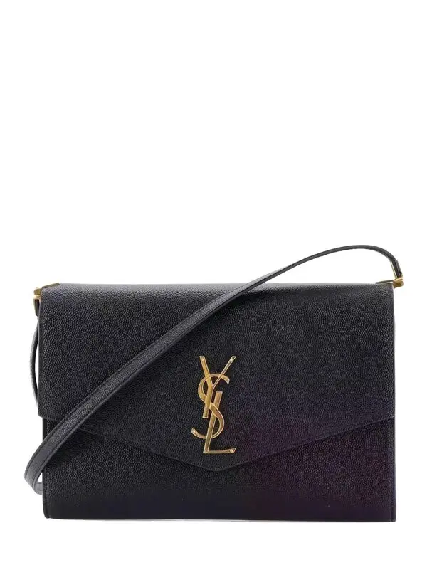 Saint Laurent Uptown Leather Mini Crossbody Bag - Black