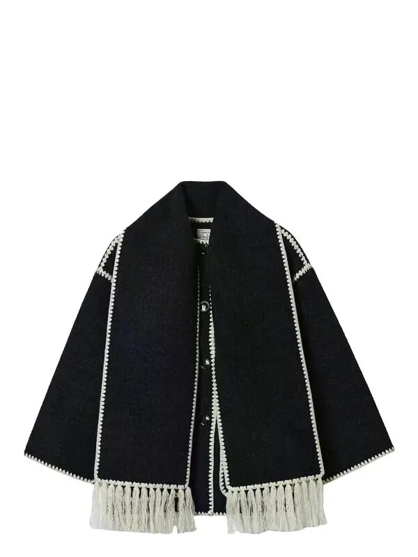 TOTEME Attached-scarf Jacket - Black