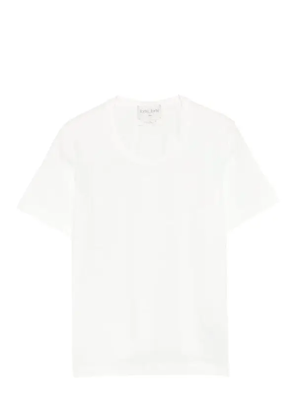 FORTE_FORTE Crew-neck T-shirt - White