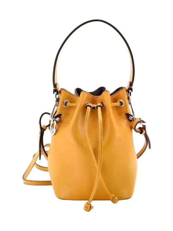 Fendi Mon Tresor Leather Mini Bucket Bag - Yellow